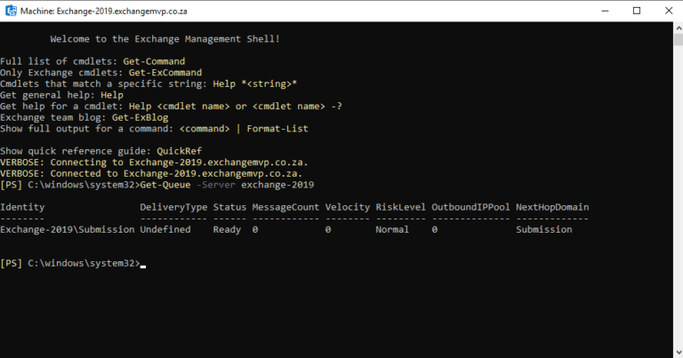 Exchange 2019 - Check mail queue - Everything-PowerShell