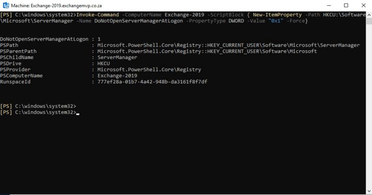Windows Server 2019 Stop Server Manager Loading At Startup Using A Powershell Command