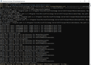 Exchange 2019 - Move Transport Database to new drive. - Everything-PowerShell