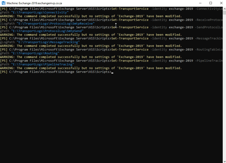 Exchange 2019 - Move Transport Database to new drive. - Everything-PowerShell