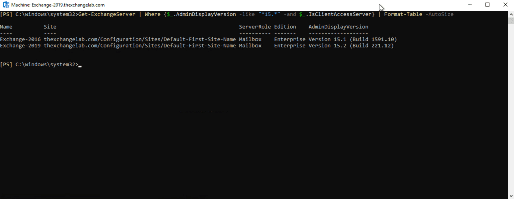 Exchange 2019 - Check the Admin Display Version with PowerShell - Everything-PowerShell