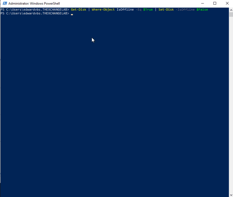 Powershell Setting All Offline Disks Online With Single Command Everything Powershell