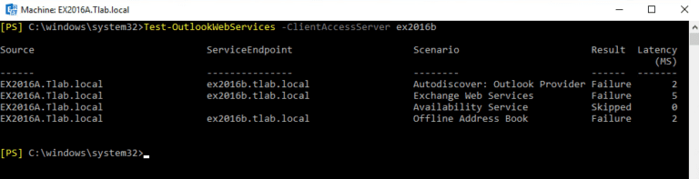 Exchange 2016:- Check your Outlook Web Services with a simple command in PowerShell ...