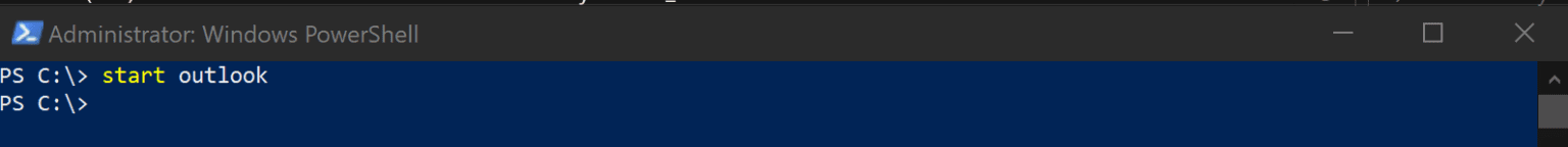 PowerShell:- Start Outlook from command line. - Everything-PowerShell