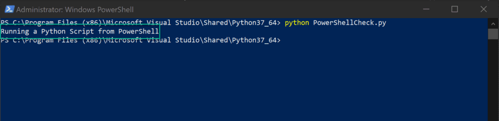 PowerShell:- Running Python script fails with error. - Everything ...