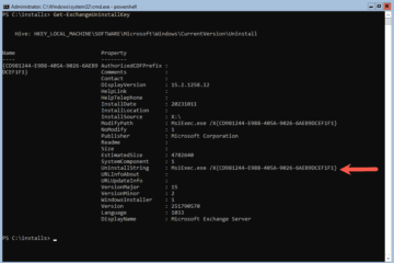 Exchange 2019:- Find the registry key to uninstall Exchange from the ...