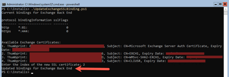 Exchange 2019: How to Renew and Update the SSL Certificate for the Exchange Back-End Binding ...