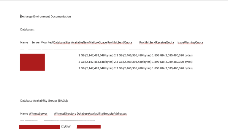 Exchange 2016/2019:- Document your environment with PowerShell - Everything-PowerShell
