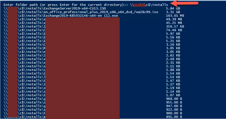 Display The Folder Size And The Files Contained Within It Using Powershell Everything Powershell