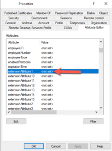Removing an Extension Attribute from an Account in Active Directory using PowerShell